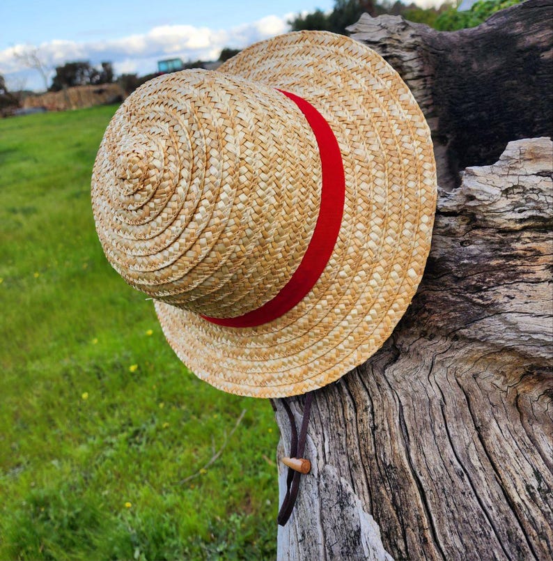 Large Luffy Straw Hat for Adults - for Cosplay or Everyday Wear - With ...