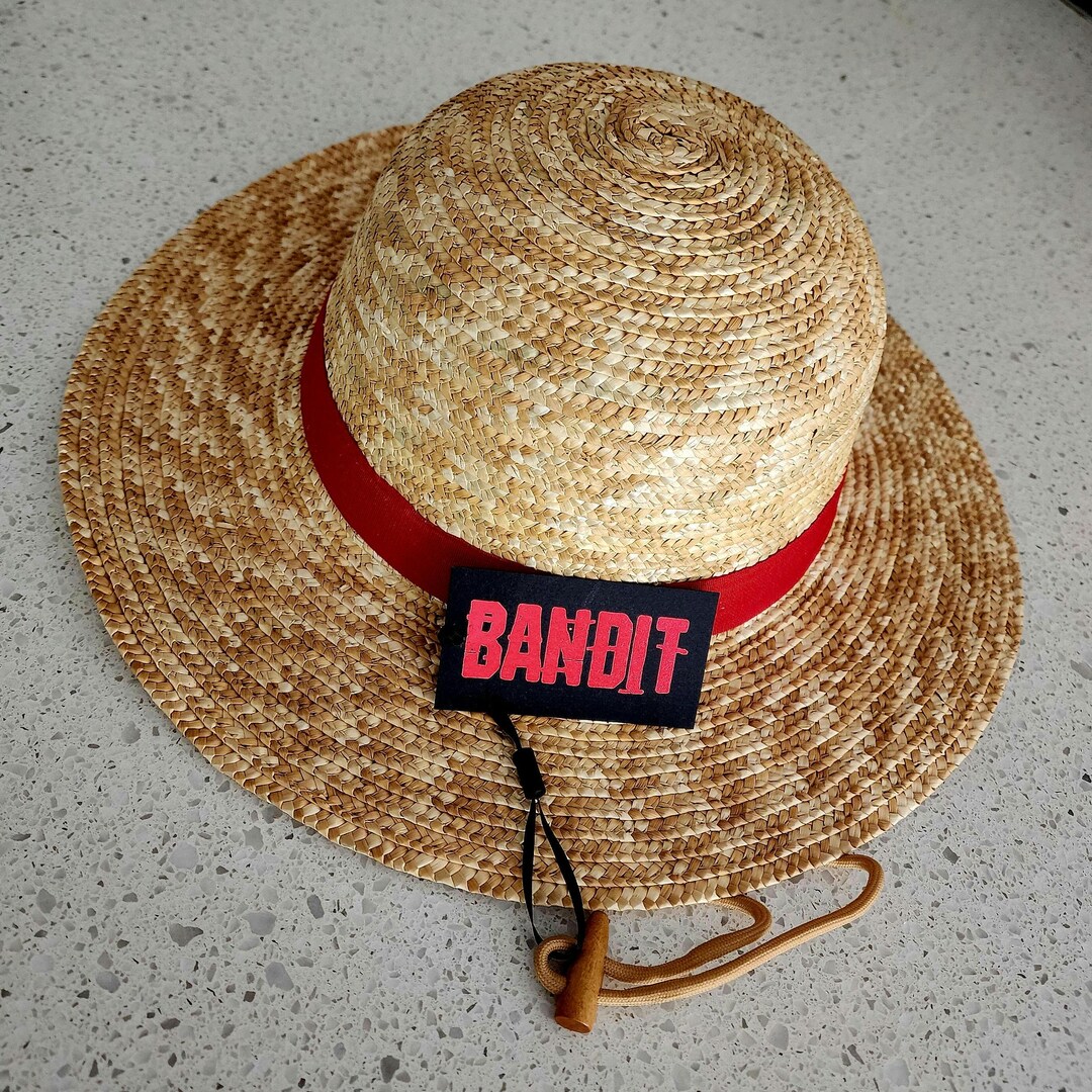 Premium BANDIT Large or Extra Large Luffy Straw Hat - for Cosplay or ...