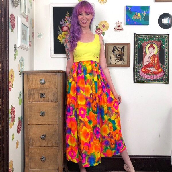 Flower Power Dress - Etsy