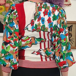 Vintage Diane Freis Blouse, 1980s Bohemian Maximalist Top With Balloon ...