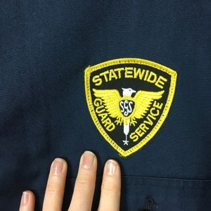 Vintage Uniform Jacket, 80s Blue Canvas Zip Front Workwear Windbreaker ...