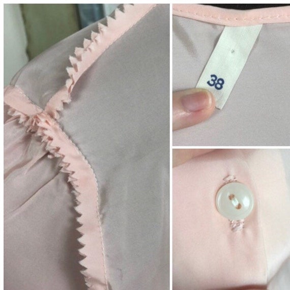 Vintage Rayon Nightgown, 1940s Blush Pink Nightie wit… - Gem Vintage Rayon Nightgown, 1940s Blush Pink Nightie wit… - Gem