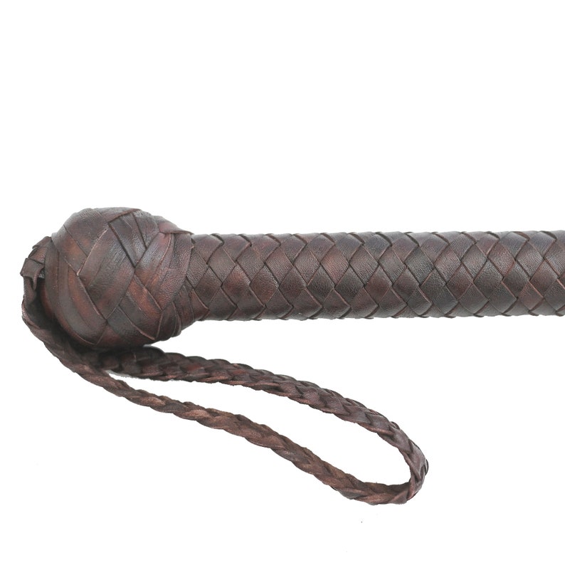 Genuine Kangaroo Leather 8 Feet Bullwhip 12 Plait Handcrafted Heavy ...