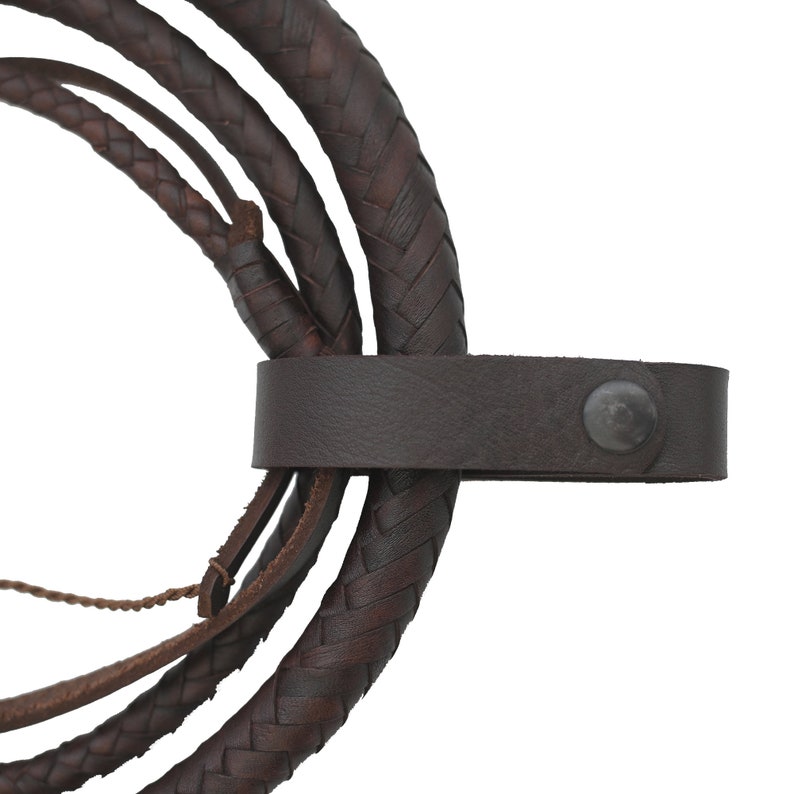 Genuine Kangaroo Leather 8 Feet Bullwhip 12 Plait Handcrafted Heavy ...