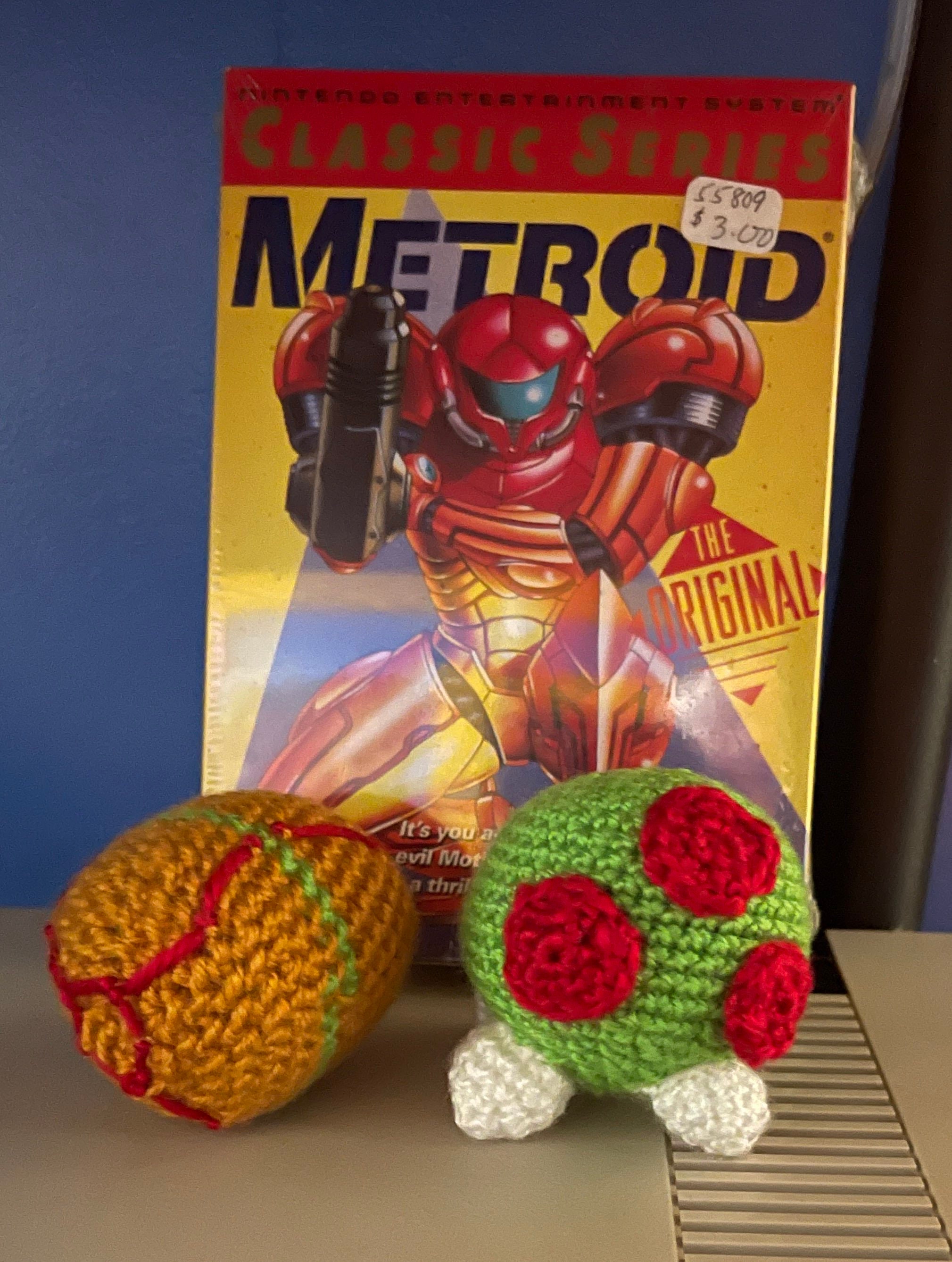 Baby Metroid Handmade Crochet Small Plushie From "super Metroid" Series ...