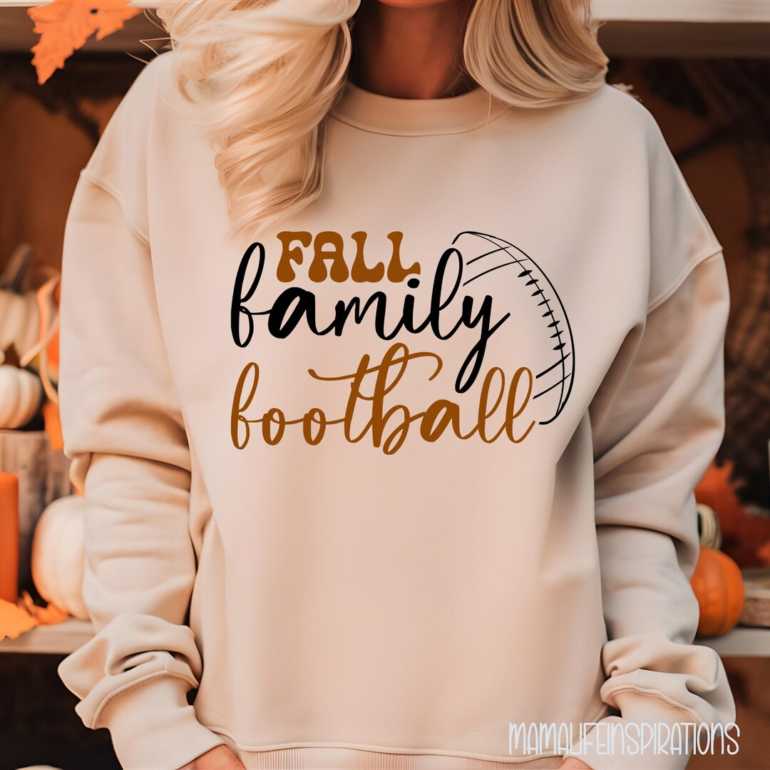 Fall Family Football Png, Game Day Png, Football Season, Digital ...
