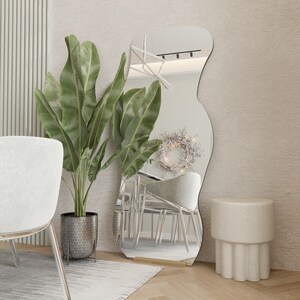 Irregular Large Console Mirror Asymmetrical Bathroom Wall Mirror Shaped ...