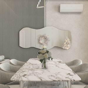 Irregular Large Console Mirror Asymmetrical Bathroom Wall Mirror Shaped ...