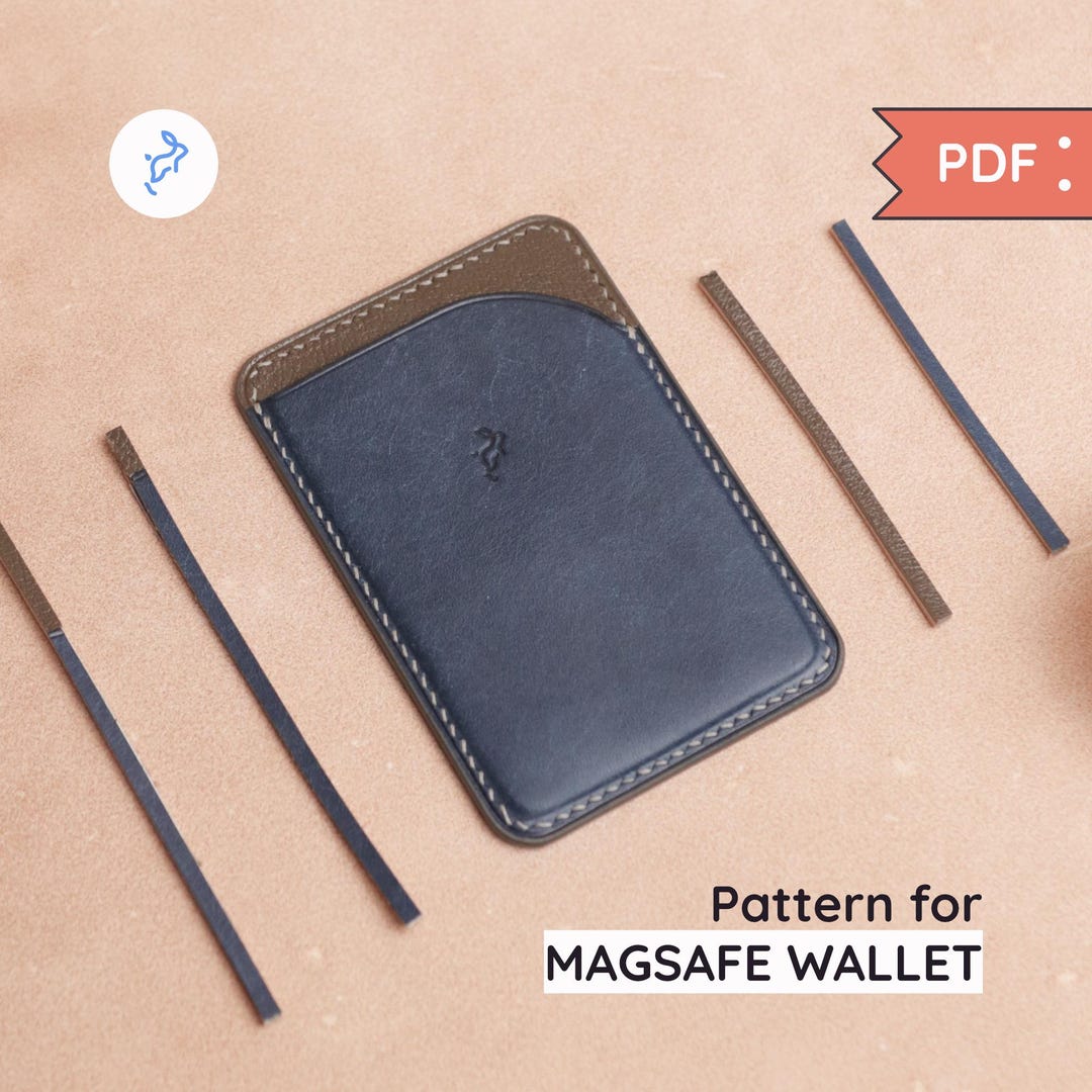 Magsafe Wallet (hideout Variant) - PDF Leather Pattern/template - Etsy