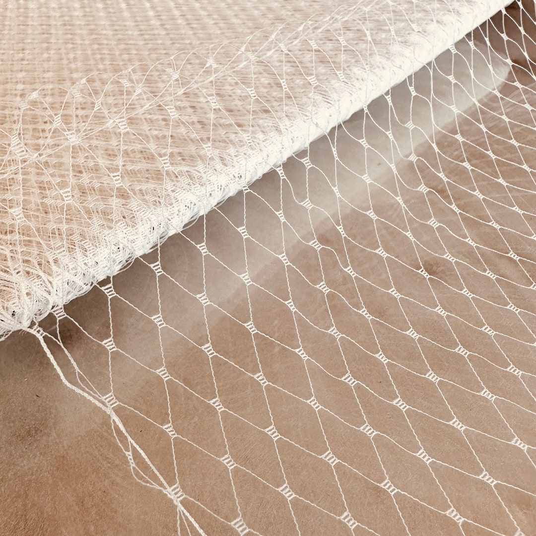 Classic 9 Inch Soft Hat Netting Ivory Veil Netting Millinery Supply off ...