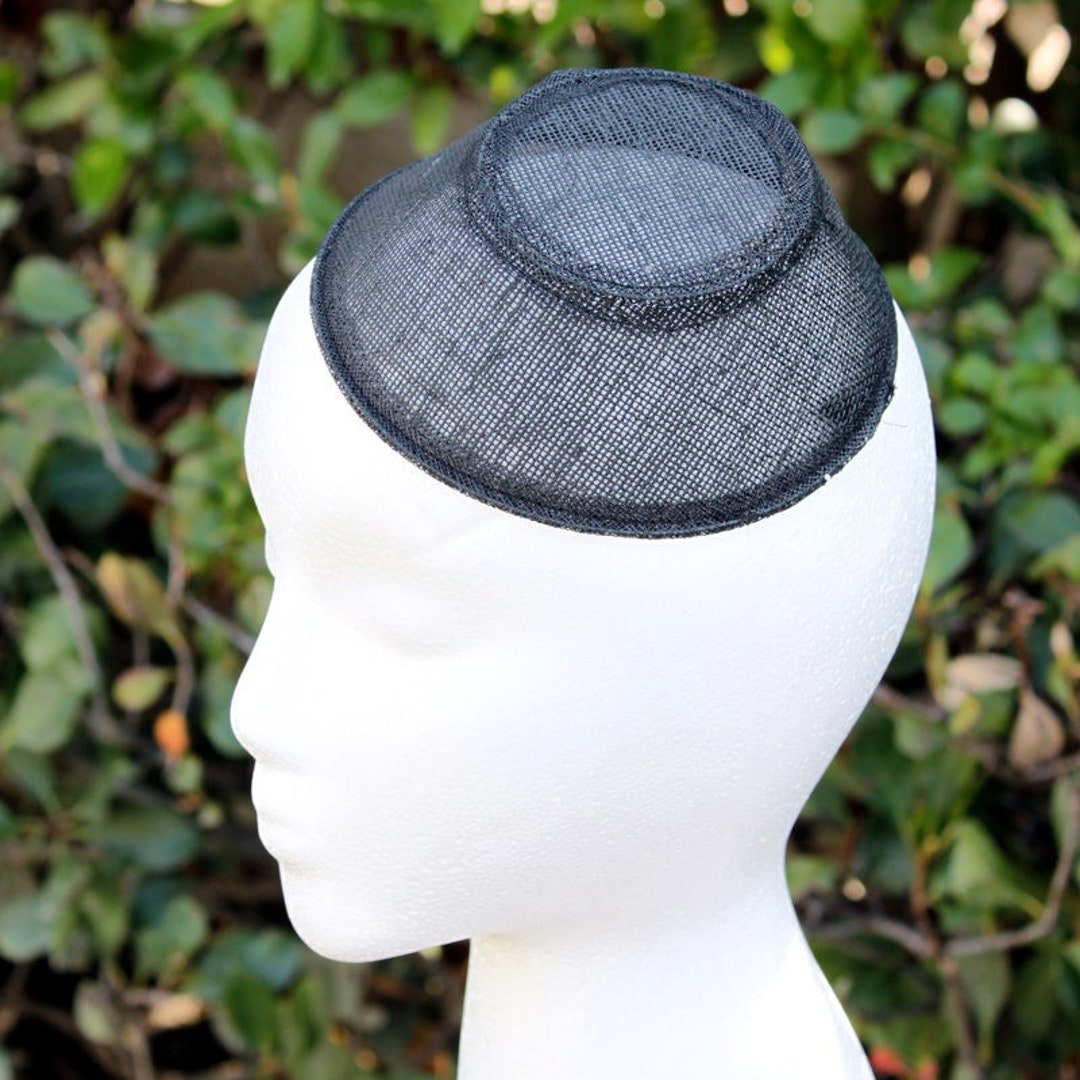 Black Fascinator Hat Base 5 Inch Buckram Hat Body - Etsy