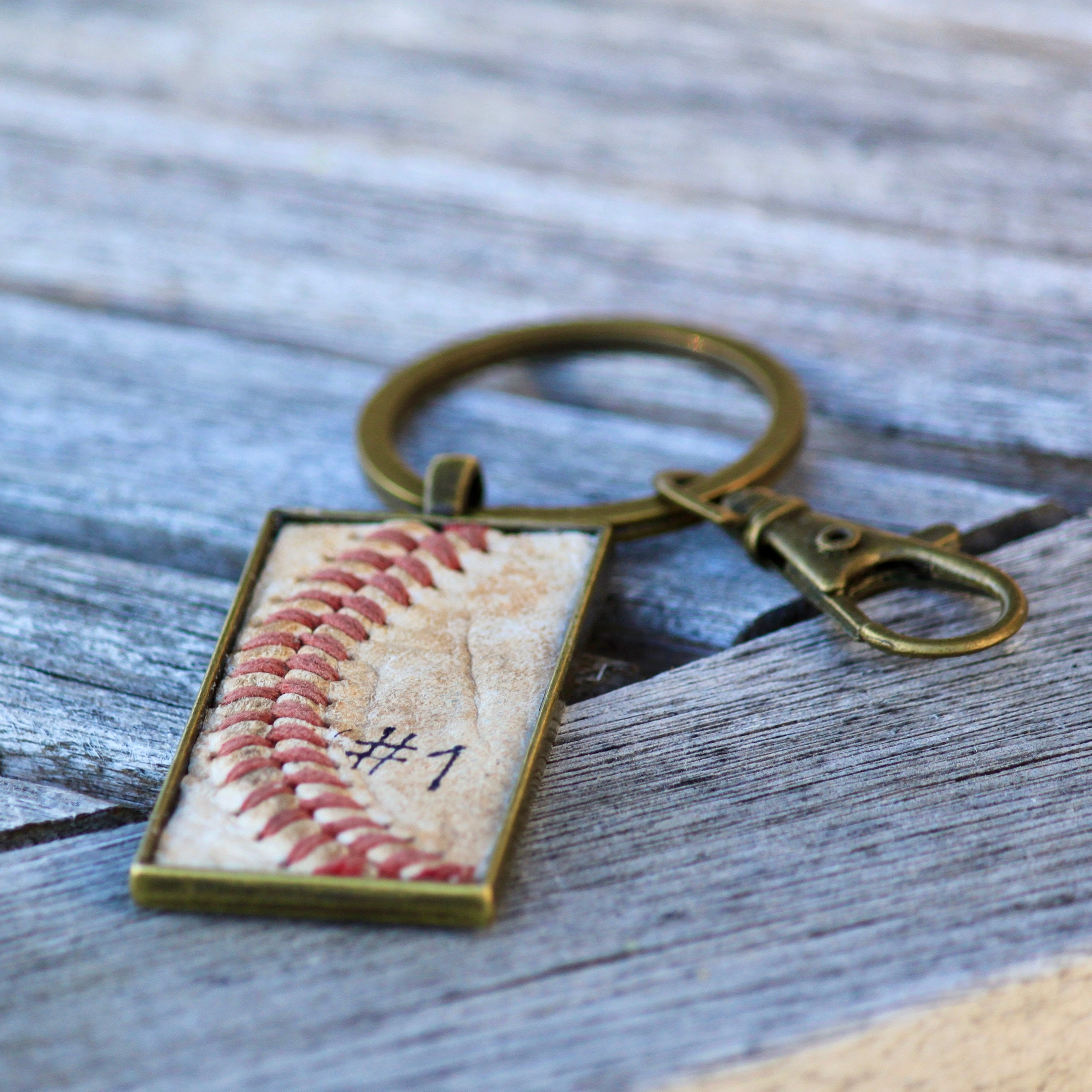 Real Baseball Seam Keychain • Personalized or Plain • Dad Gift • Coach ...