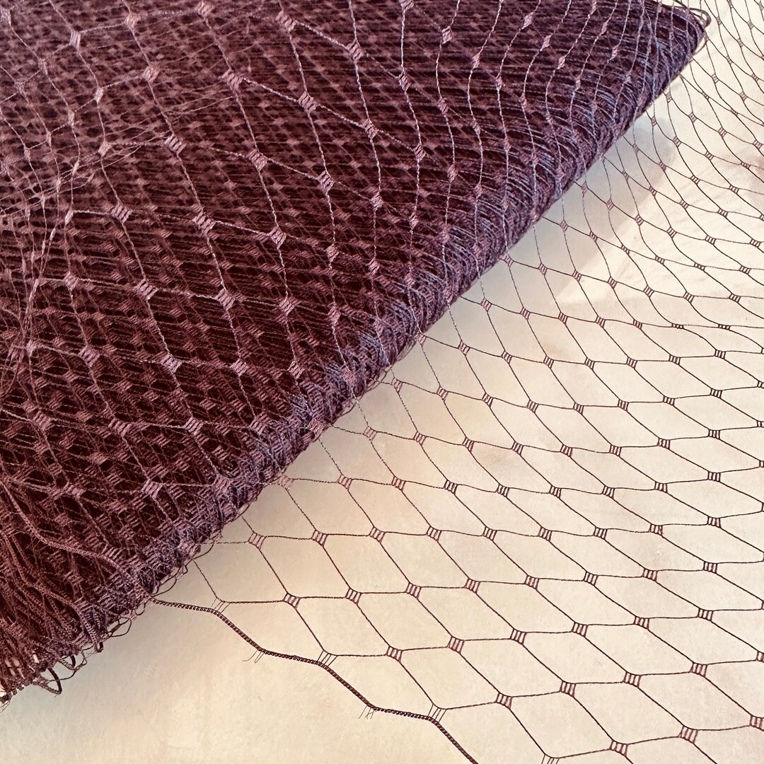 Classic 9 Inch Soft Hat Netting • Brown Veil Netting • Millinery Supply ...