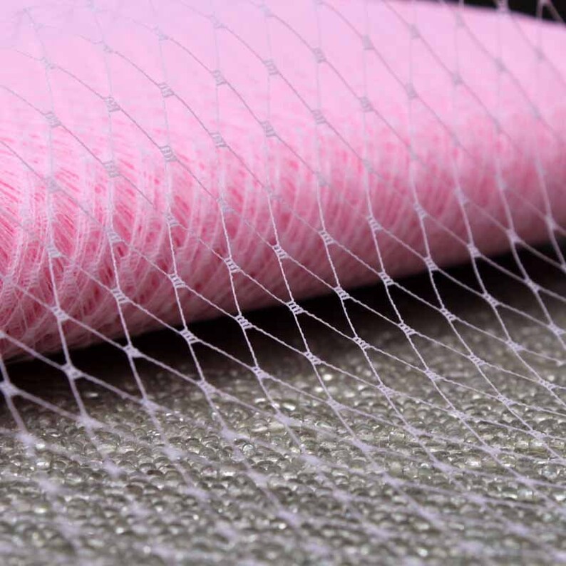 Classic 10 Inch Hat Netting • Pink Veiling • Millinery Supply • per ...