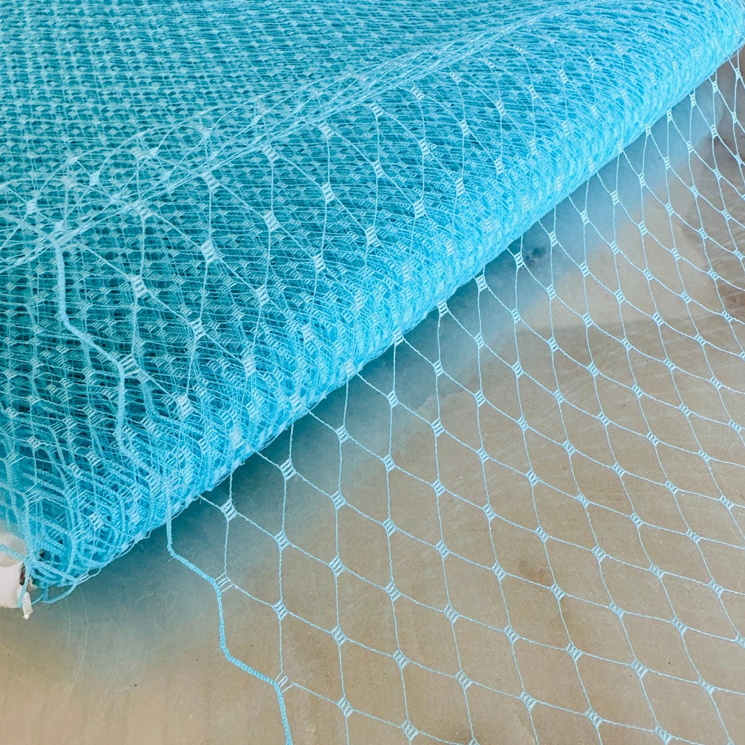 Classic 9 Inch Soft Hat Netting • Turquoise Veil Netting • Millinery ...