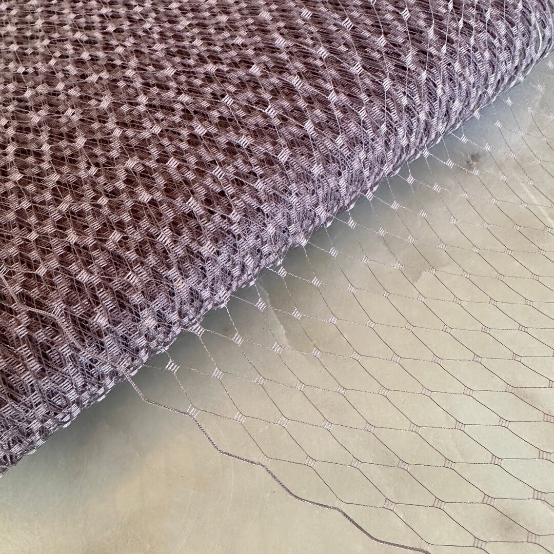 Classic 9 Inch Soft Hat Netting • Latte Beige Veil Netting • Millinery ...