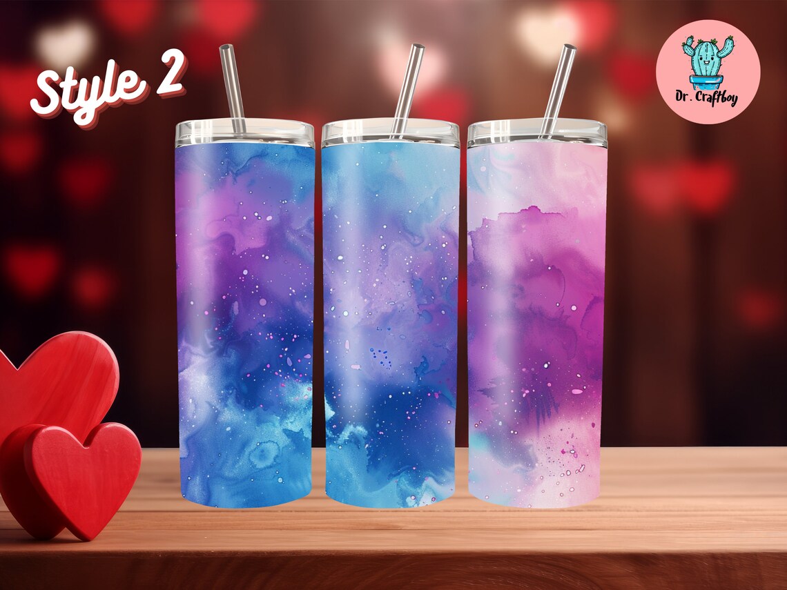 3 Design Color Splash for Any Tumbler Size - Etsy