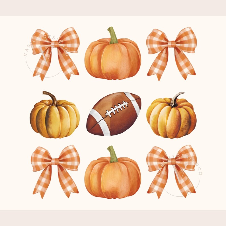5 Coquette Pumpkin Football Png, Fall Vibes Png, Fall Pumpkins ...