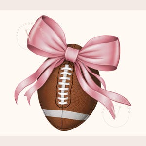 8 Pink Coquette Football Png, Football Bow Png, Football Png, Game Day ...