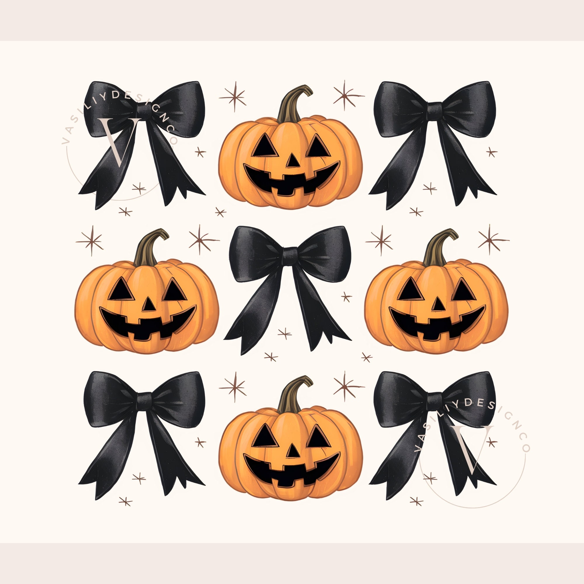 2 Halloween Coquette Bow and Pumpkin Coquette Bow Halloween Png ...