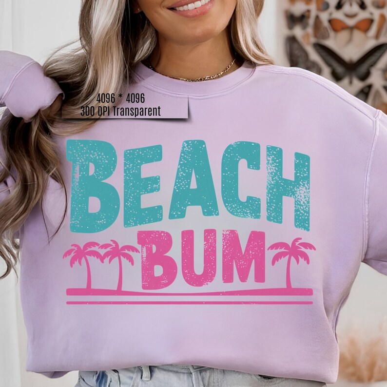 Beach Bum Summer Png Sublimation Beach Babe Png Vintage Summer Png ...