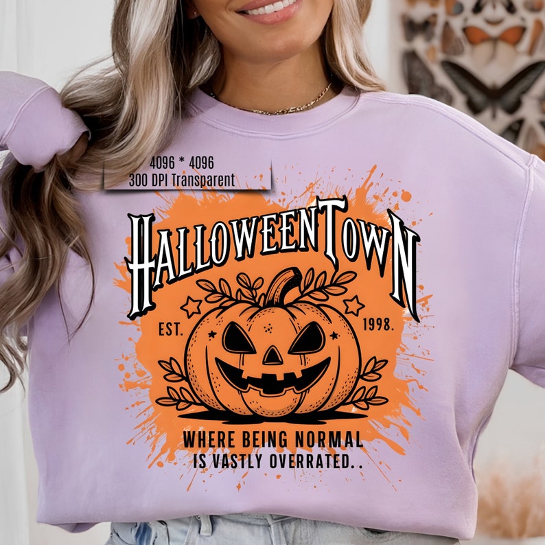 Halloweentown 1998 Png Sublimation Halloween Pumpkin Png Retro ...