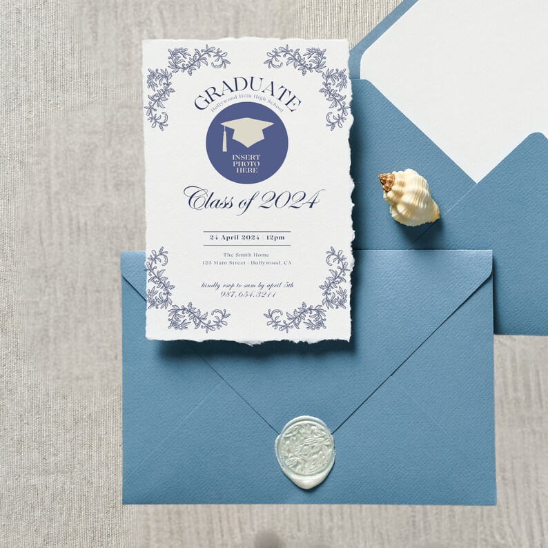 Graduation Invitation | Canva Template | INSTANT DOWNLOAD - Etsy