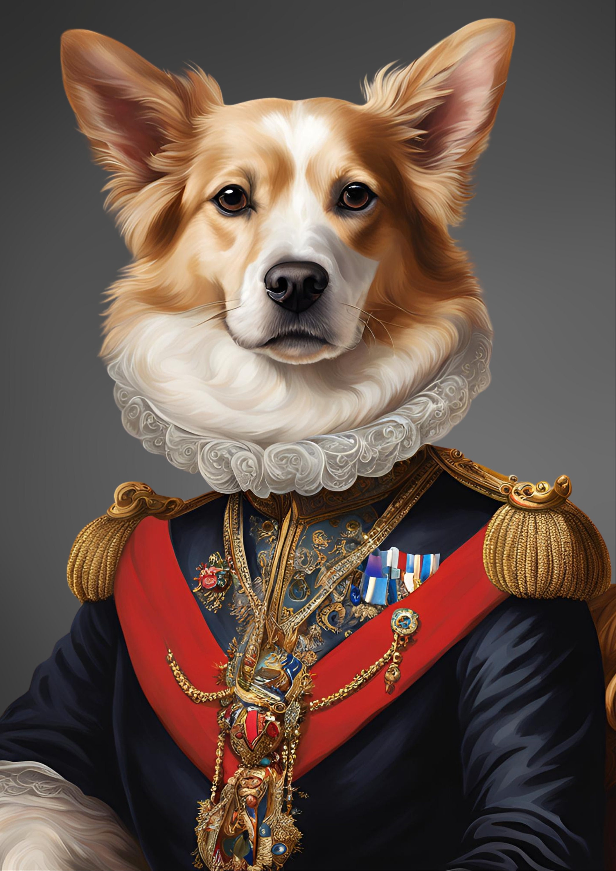 Royal Pet, Royal Dog, Royal Poster. Digital Art and Wall Art - Etsy