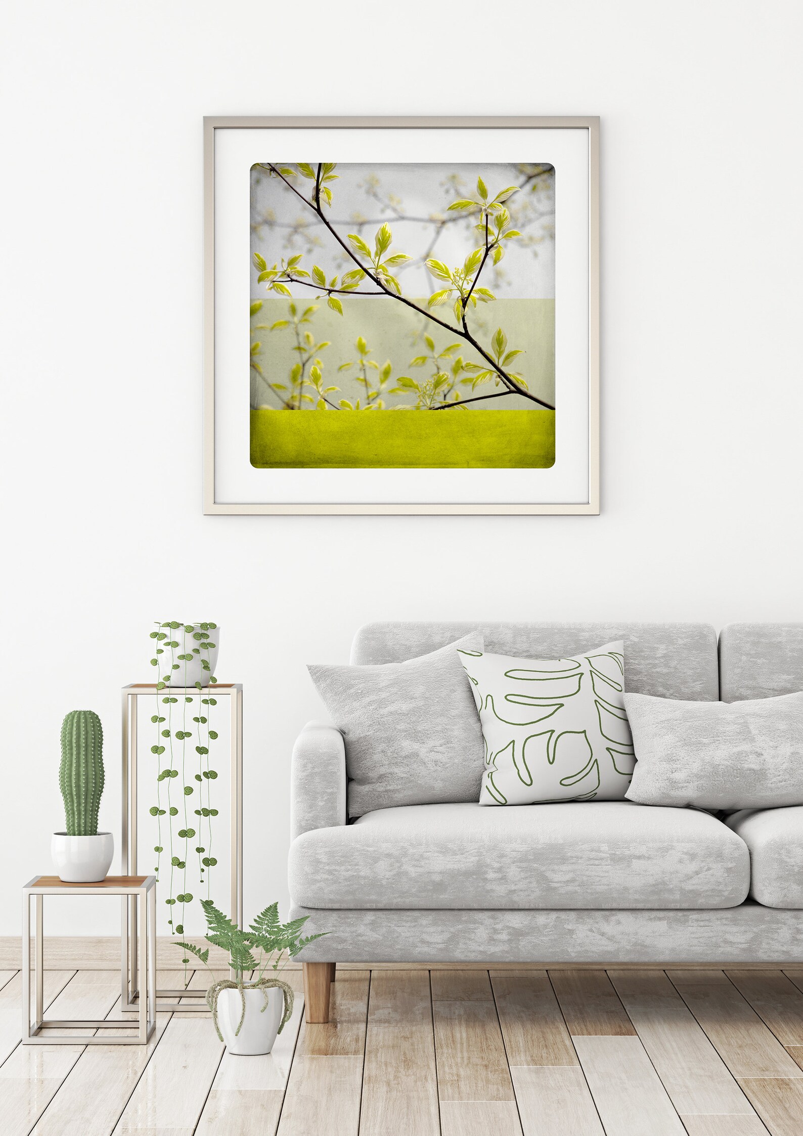 Botanical Art Print Yellow Spring Branches Photography Living - Etsy