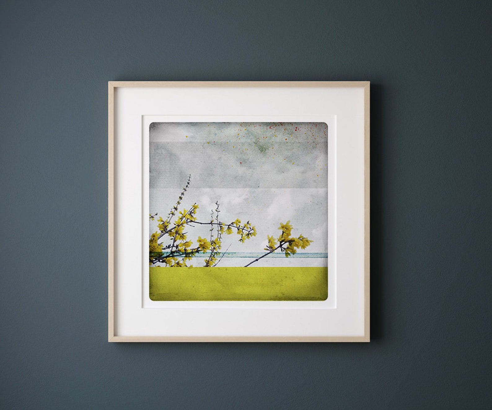 Spring Botanical Art Print Yellow Flowers Photography Bright - Etsy