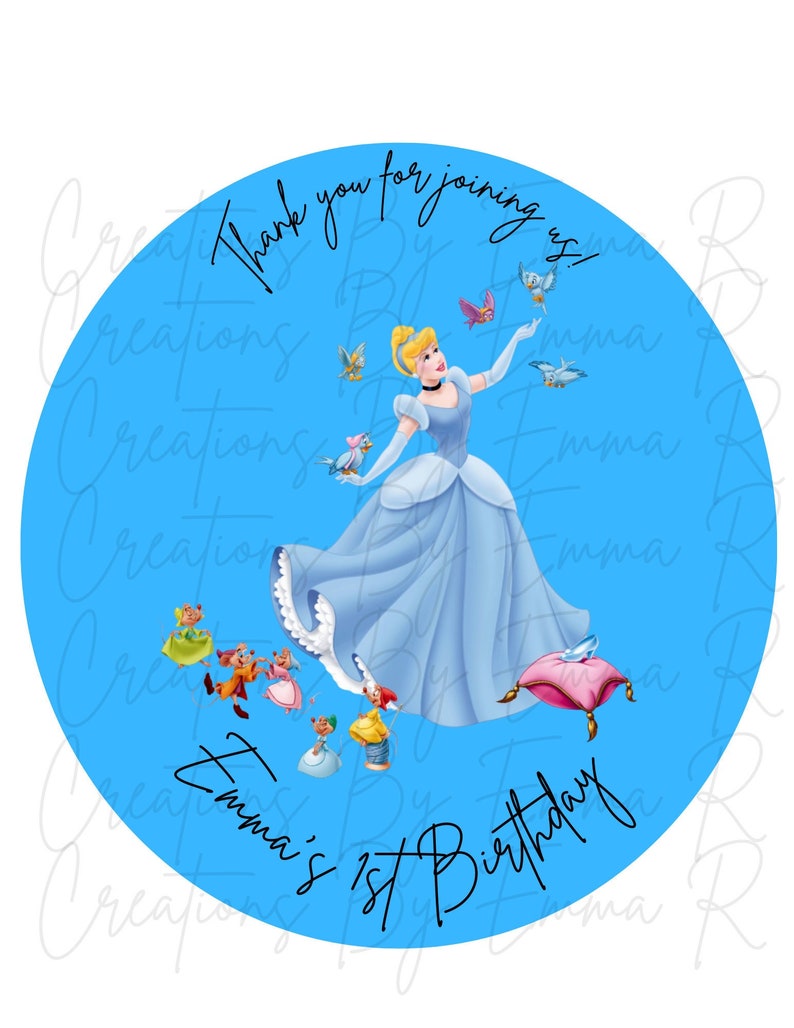 Custom Cinderella Sticker - Etsy