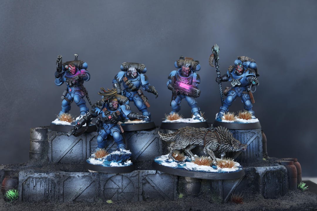 Warhammer 40K Wolf Scouts Kill Team the Blackmanes Scheme Premium ...