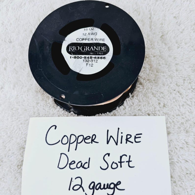 Bare Round Dead Soft Copper Wire 12 Gauge 1 Pound Spool - Etsy