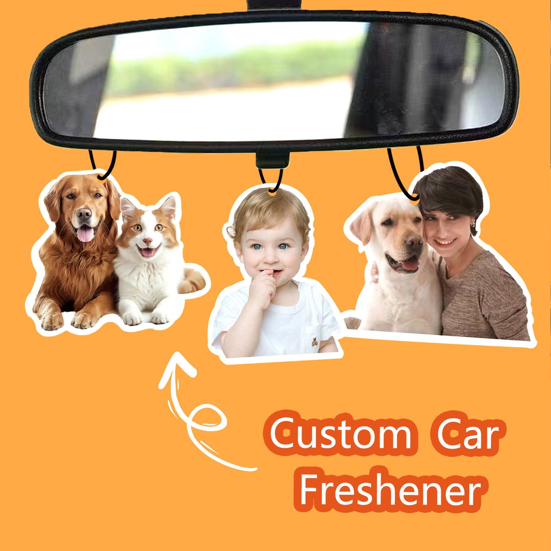 Custom Photo Air Freshener-double,custom Car Air Freshener Personalize ...
