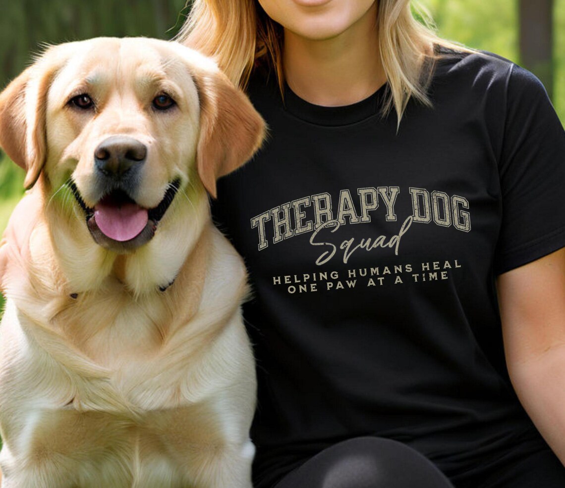 Therapy Dog Shirt, Therapy Dog Handler T-shirt, Dog Lover Gift, Dog Mom ...