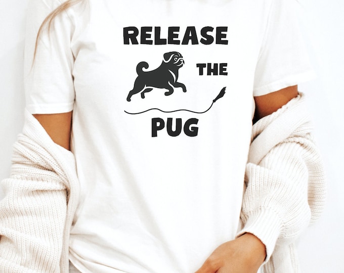 Pug Bathroom Poster Print Pug Shower Bath Funny Dog Bath Picture ...