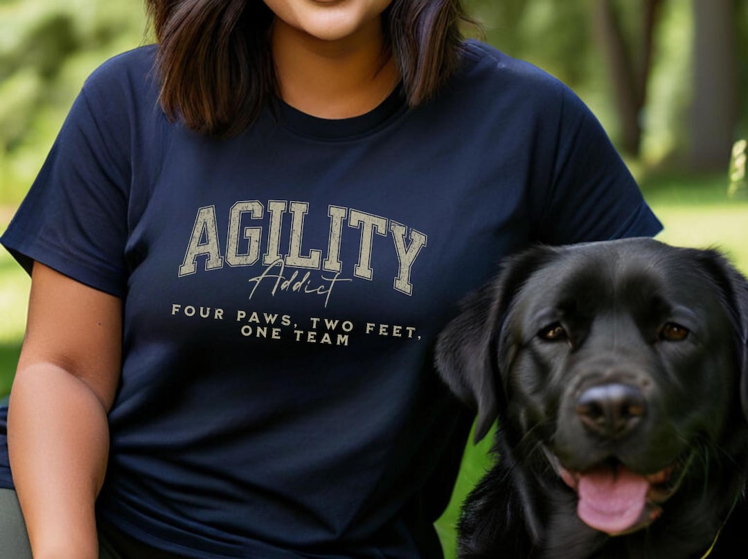 Agility Dog Shirt, Dog Training T-shirt, Dog Agility Tee, Dog Lover ...