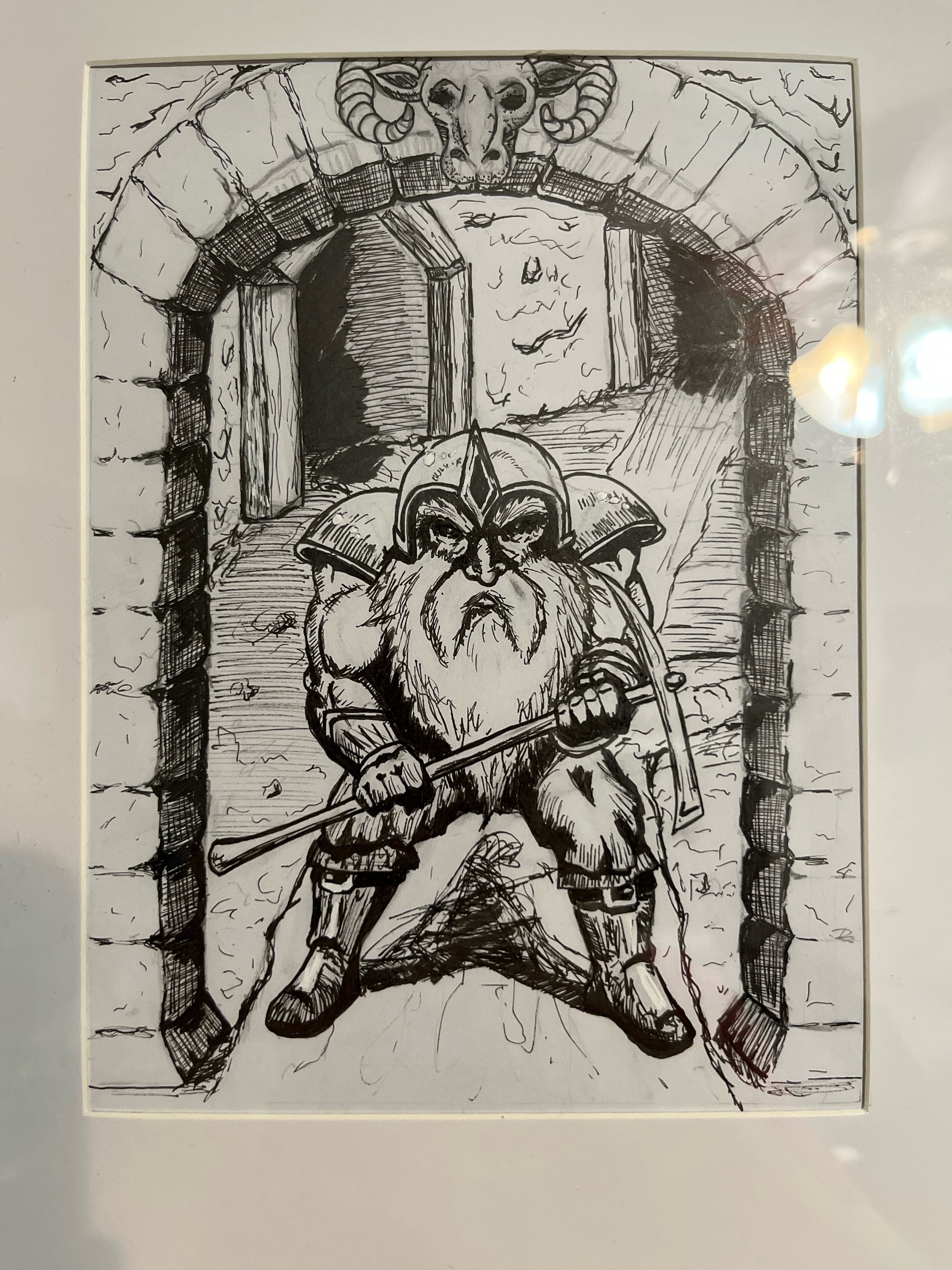 Dwarf Mine - Ink Drawing - Original Art - Etsy