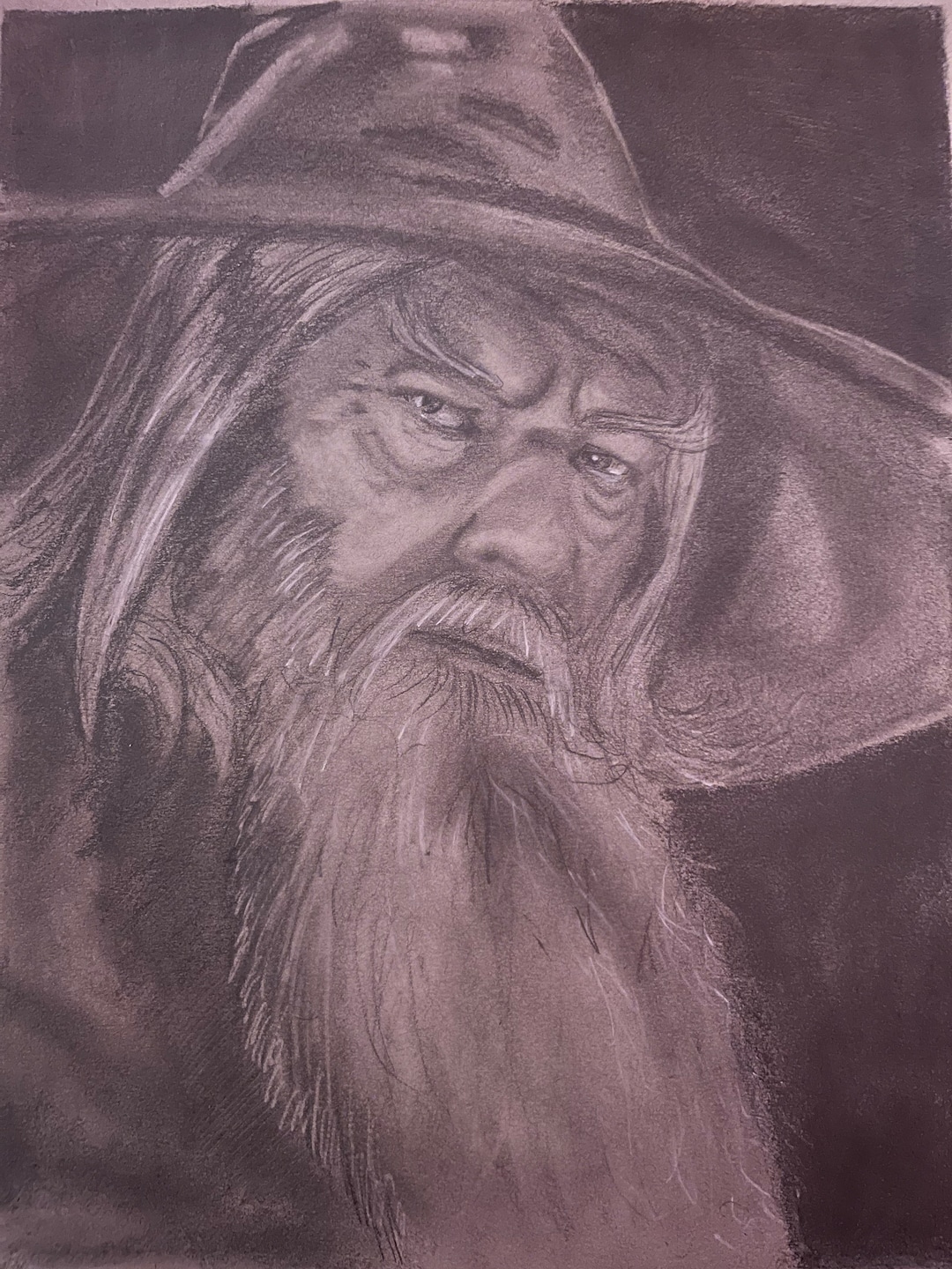 Gandalf Drawing - Original Lord of the Rings Fan Art - Etsy