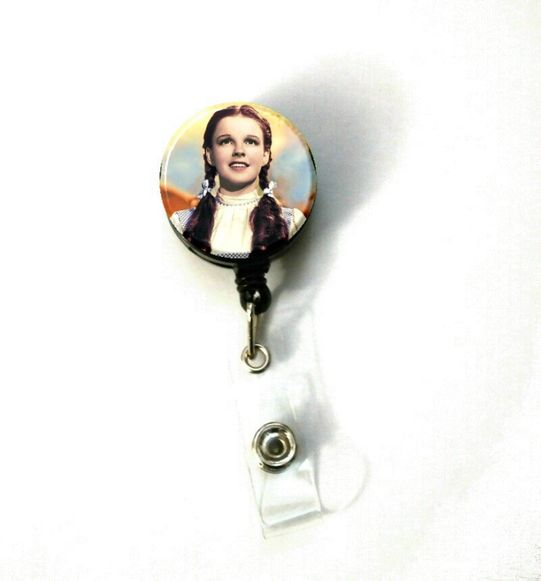 1.25" Dorothy Image Retractable ID Name Holder Badge Reel Clip on Nurse ...