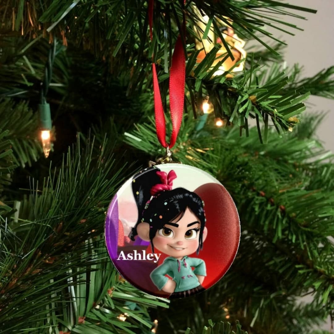 Personalized Wreck It Ralph Cute Vanellope Christmas Tree Ornament - Etsy