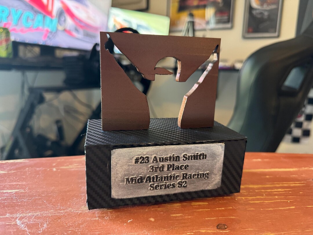 Iracing Custom Trophy Gold, Silver, Bronze 5" Base Sim Racing Award - Etsy