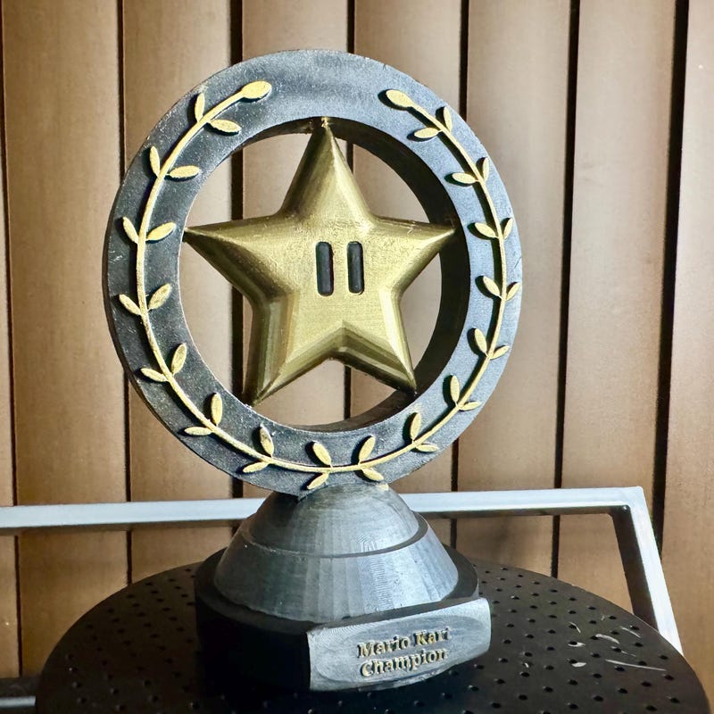 Mario Kart Trophy - Etsy