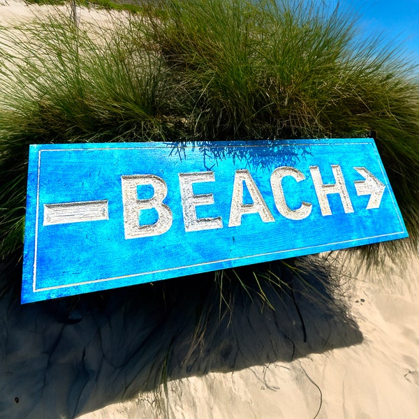 Beach Direction Sign - Etsy