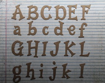 Chipboard alphabet | Etsy