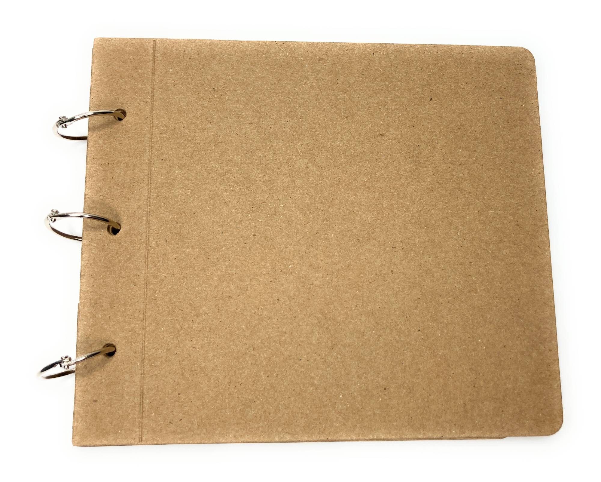 Tabbed Scrapbook-blank Chipboard Album-8 Page Bare Chipboard Book 7 1/2 ...