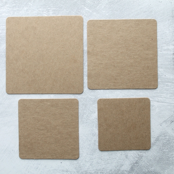 Chipboard Squares - Etsy