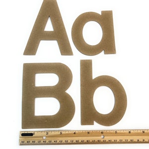 5" Alphabet Die Cuts - Block Font Uppercase, Lowercase, Numbers ...