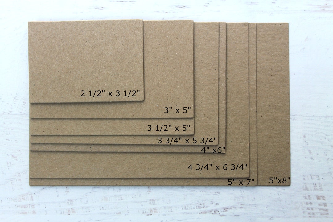Blank Rectangle Chipboard Die Cuts - Brown Chipboard-cardboard Cut Outs ...