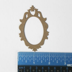 Mini Ornate Frames - Oval Frame Die Cuts - Chipboard or Paper Mini ...